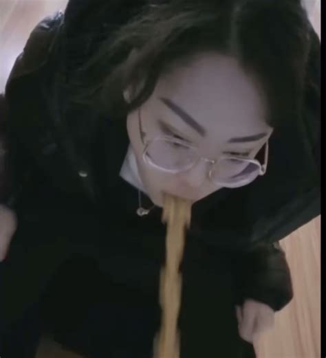 Asian Girl Noodle Puke