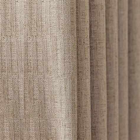 Serene Sands Textured Oatmeal Double Sided Cream Linen Curtain