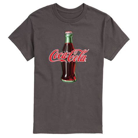 Coca Cola Coke Bottle Logo Mens Short Sleeve Graphic T Shirt
