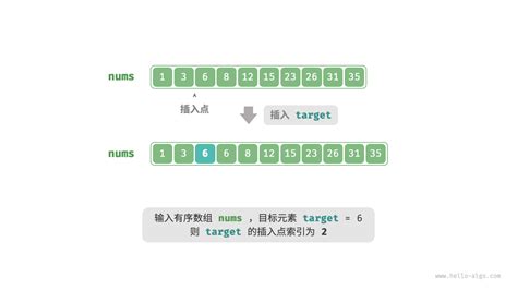 10 2 二分查找插入点 hello 算法