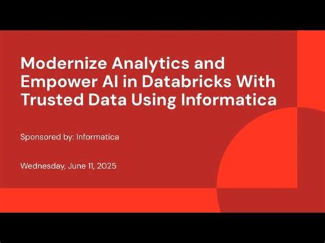 Free Video Modernize Analytics And Empower Ai In Databricks With