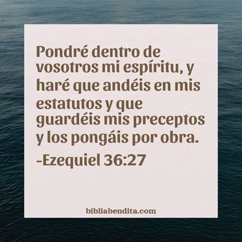 Explicación Ezequiel 36 27 Pondré Dentro De Vosotros Mi Espíritu Y