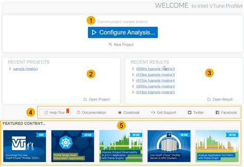 Understand The Intel® Vtune™ Profiler Interface