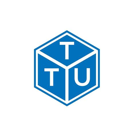 Diseño De Logotipo De Letra Ttu Sobre Fondo Negro Concepto De Logotipo