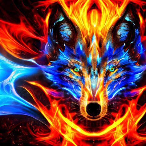100 Red And Blue Wolf Wallpapers