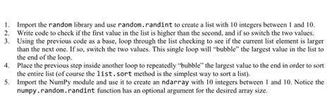Solved Import The Random Library And Use Chegg