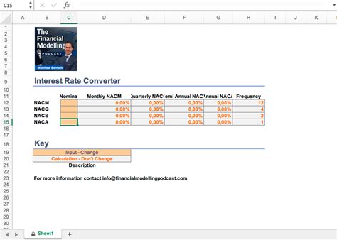 Interest Rate Excel Converter Eloquens