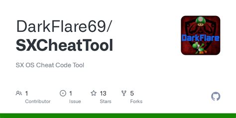 GitHub DarkFlare SXCheatTool SX OS Cheat Code Tool