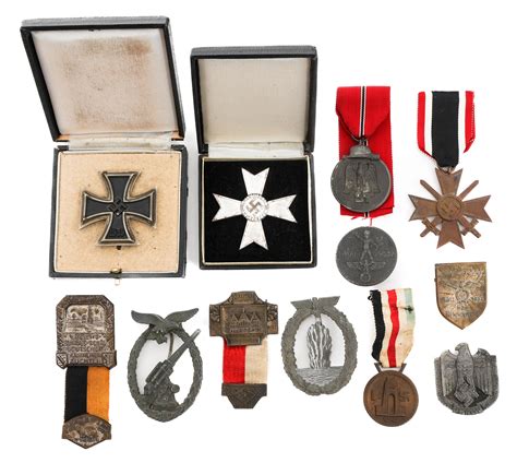 At Auction Wwii German Iron Cross 1st Class Medals And Tinnies