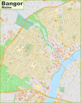 Bangor Maps Maine Us Discover Bangor With Detailed Maps