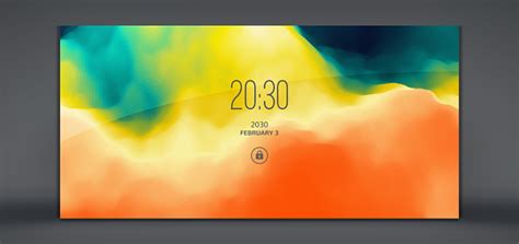 모바일 애플 리 케이 션을 위한 현대 잠금 화면 최신 유행 그라디언트와 추상적인 배경입니다 광고 마케팅 프리 젠 테이 션에 사용할 수 있습니다 벡터 일러스트입니다 3차원