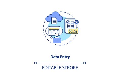 Data Entry Concept Icon Graphic By Img Visuals Icons · Creative Fabrica