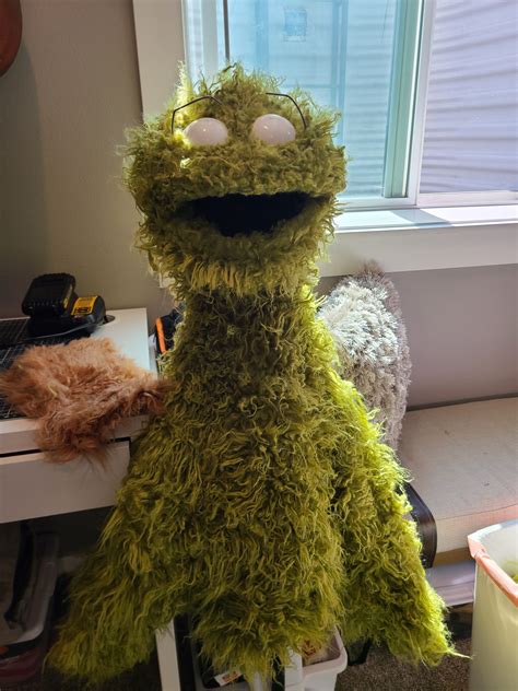 Oscar The Grouch From Sesame Street Replica Build Puppet Stitches