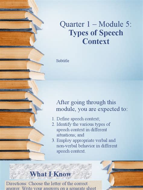Types Of Speech Context Pdf Communication Interpersonal Communication