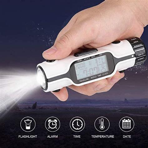 Creative World Time Travel Alarm Clocks With Led Torch And Backlight