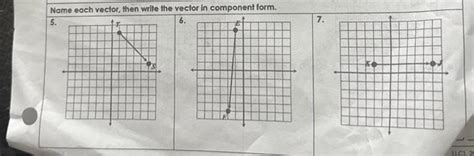 Solved Name Each Vector Then Write The Vector In Component Chegg
