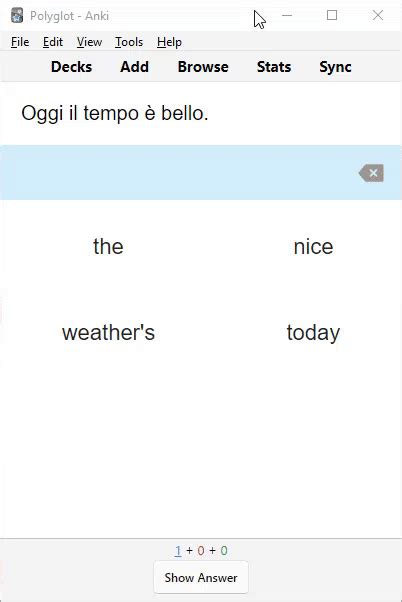 polyglot card template r anki