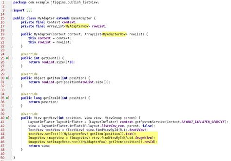 Android ListView With ViewHolder Pattern Techlivia