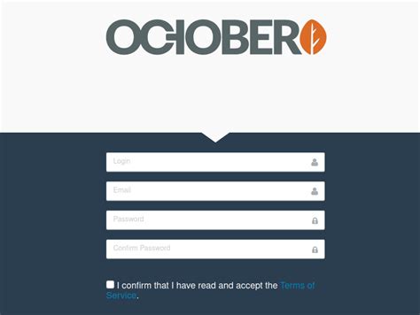 Backend Registration Plugin October Cms