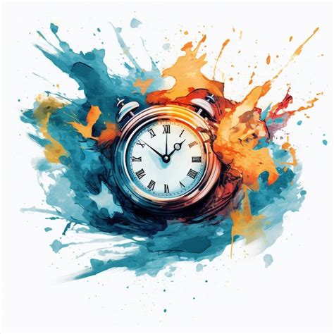 Premium Ai Image Flow Of Time Concept