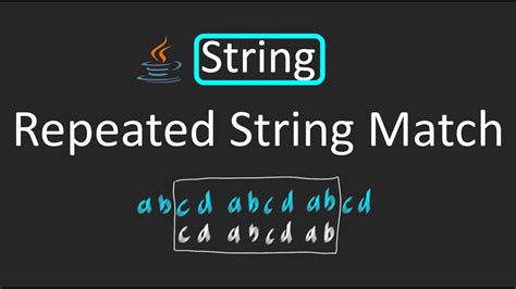 Leetcode 686 Repeated String Match String Java Youtube