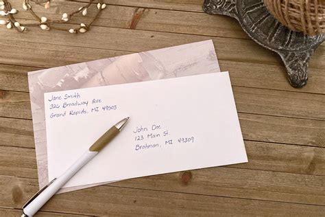 How To Address An Envelope With Images Filled Out