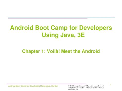 Ppt Android Boot Camp For Developers Using Java 3e Chapter 1 Voilà