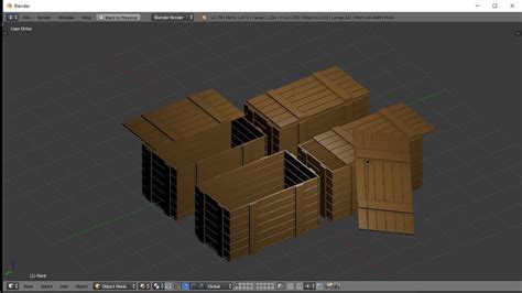 modelling wooden crates in blender youtube