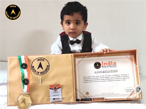 Aarav Kumar Sahoo Appreciation India Book Of Records