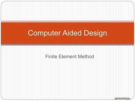 finite element method ppt