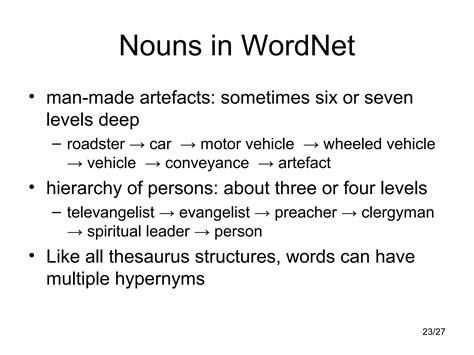 Wordnet A Database Of Lexical Relations Ppt