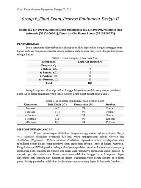 Project Uas Perancangan Alat Proses Ii Pdf