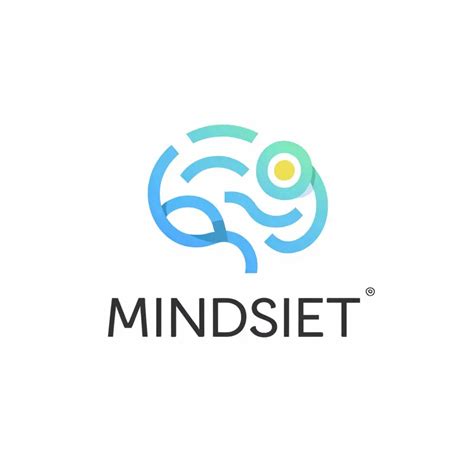 Logo Design For Elite Mindset Modern Brain Symbol On Clear Background