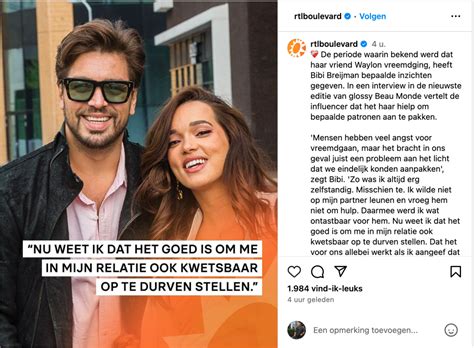 Zelfstandigheid Bibi Breijman N Van De Redenen Dat Waylon Vreemdging Dagelijkse Nl