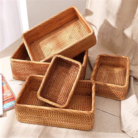 Wicker Baskets For Home Office Organization Home Storage Etsy Artofit
