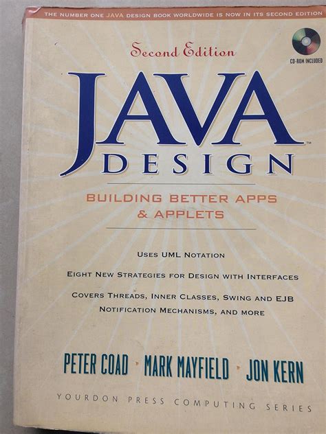 Java Design Building Better Apps And Applets Nd Edition Coad Peter Nicola Jill Kern