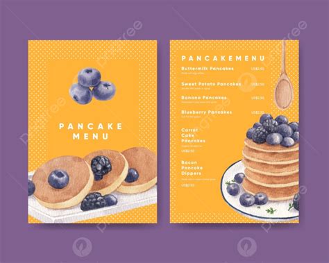 Menu Template With Happy Pancake Day Concept Template Download On Pngtree