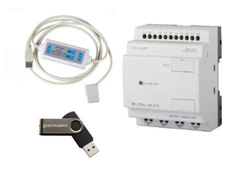 Plc Programmable Logic Controller And Software Kit 12v 24v 8 Inputs 4