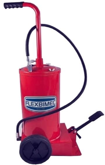 Передвижной нагнетатель смазки с ножным приводом и емкостью 16 л Flexbimec артикул 5190
