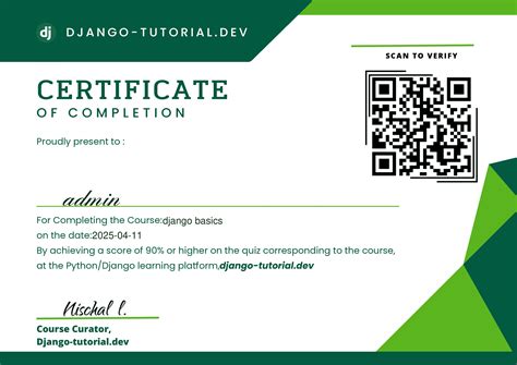 Earn Your Django Certificate Online Easy And Verified