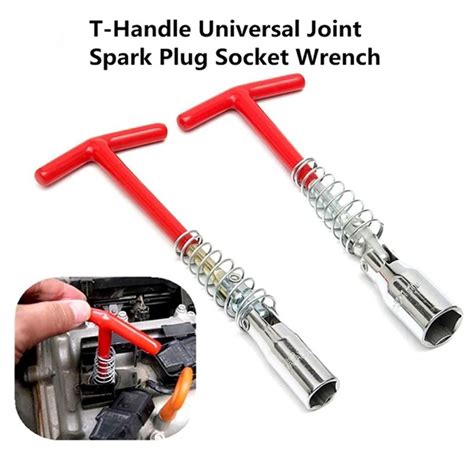 Universal Mm Mm Spark Plug Removal Installer Tool Spanner Socket Wrench T Grip Handle