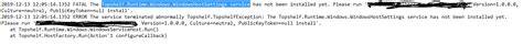 C How To Install Topshelf Runtime Windows WindowsHostSettings Service Stack Overflow