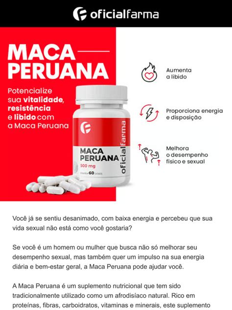 Oficialfarma Melhore Sua Sa De Sexual Com A Maca Peruana Milled