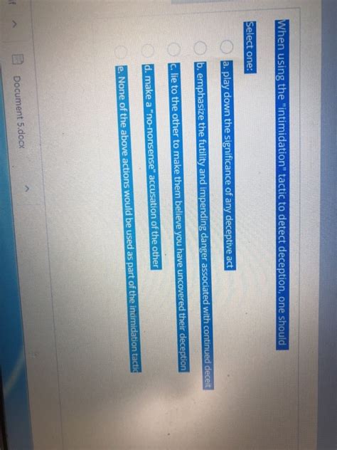 solved when using the intimidation tactic to detect