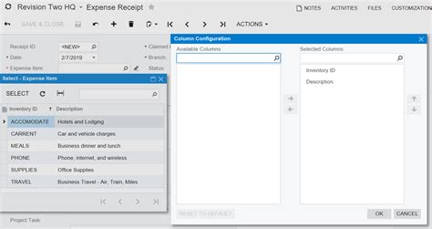 Acumatica Hiding Column For All The Users In The Column Configuration