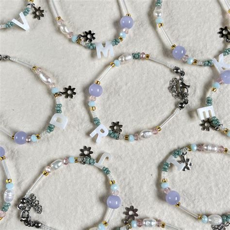 Jual Initial Pastel Bracelet Termasuk Satu Huruf Shopee Indonesia
