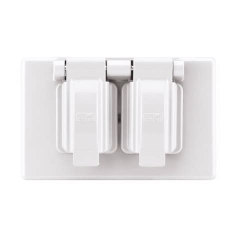 Eaton Cooper Wiring Non Metallic Duplex Receptacle Cover White