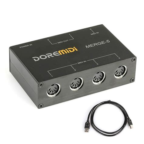 Midi Merger 5 Midi Input 2 Midi Output Domoshopeu