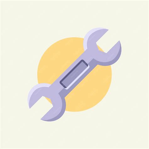 Premium Vector Flat Design Tool Spanner Vector