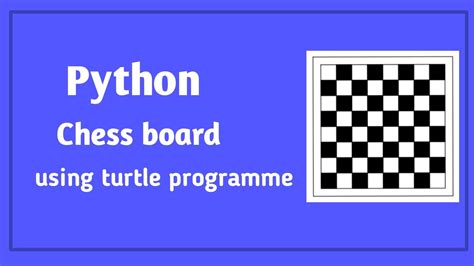 How To Draw A Chess Board In Pythoncode For Beginnerspractice Project